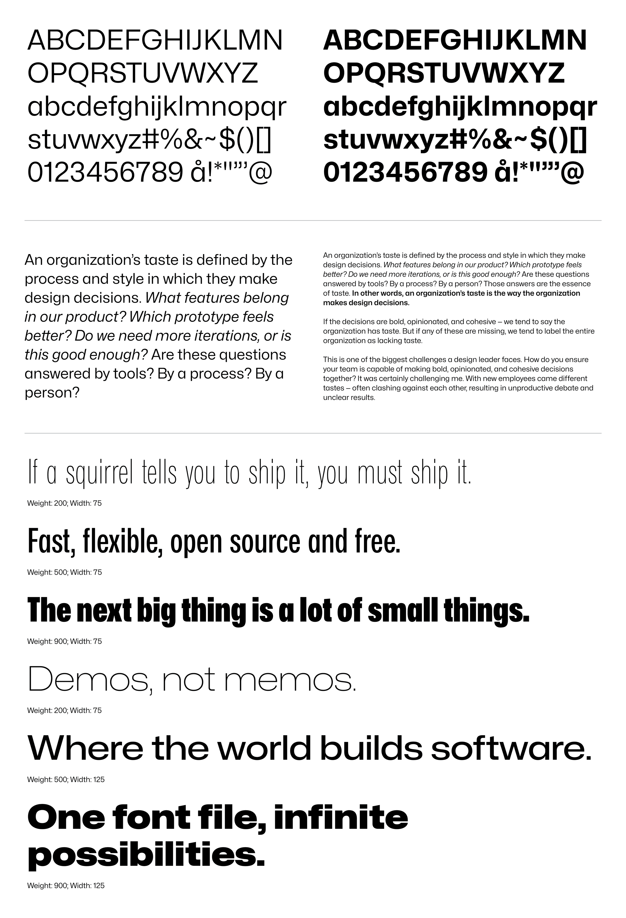 Mona Sans v1.0.1 Github 开源可变字体 - 阿酷杂货铺